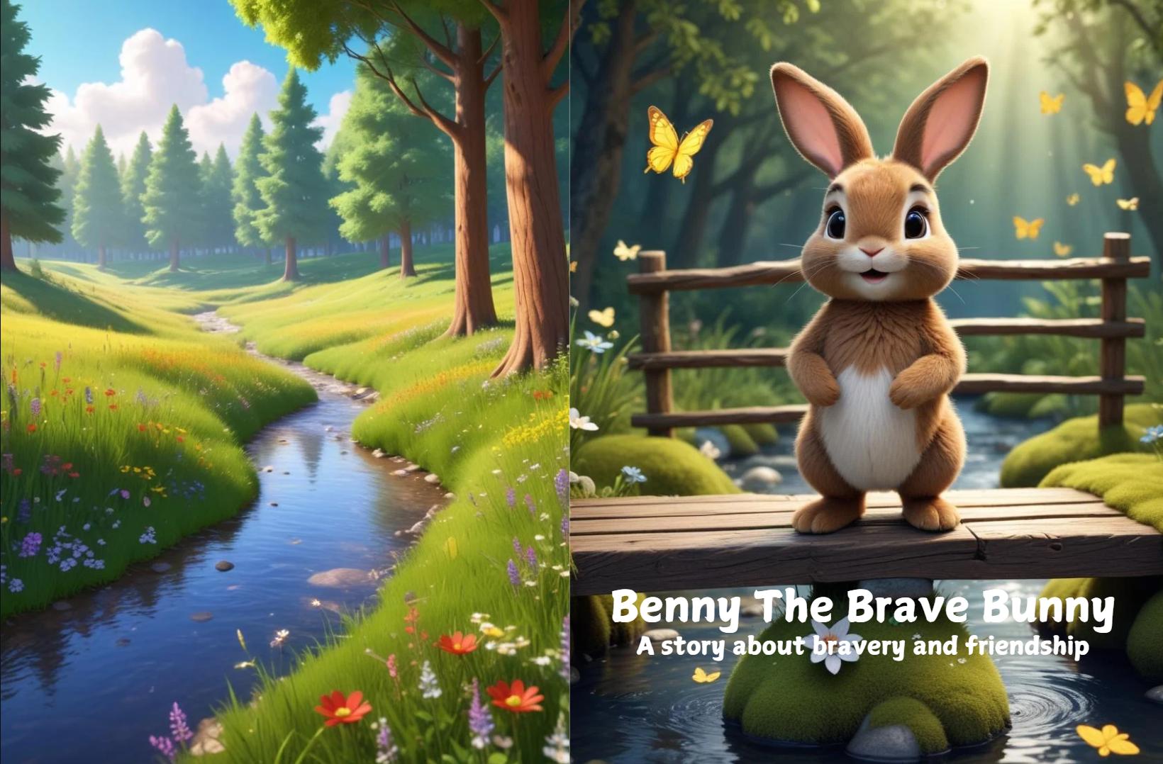 Benny the Brave Bunny - Storybook for Kids - Bedtime Story - Short ...