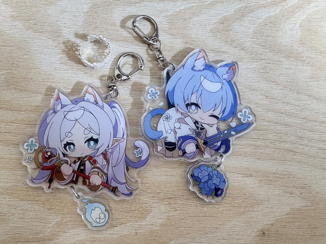 Frieren Hanging Acrylic Keychains Himmel Keychains - Etsy