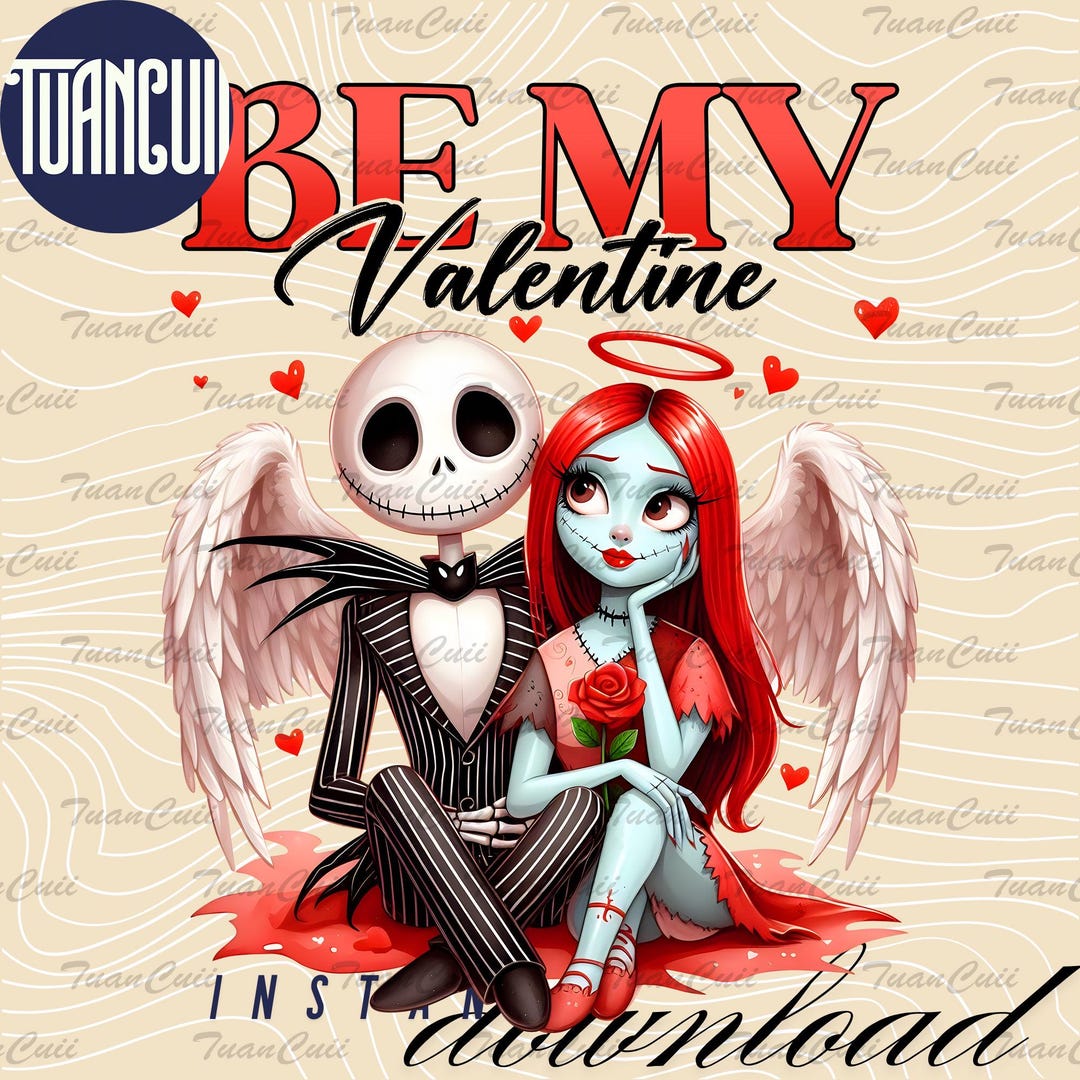 Nightmare Cartoon Valentine Png, Valentine Shirt Design Png, Be My ...