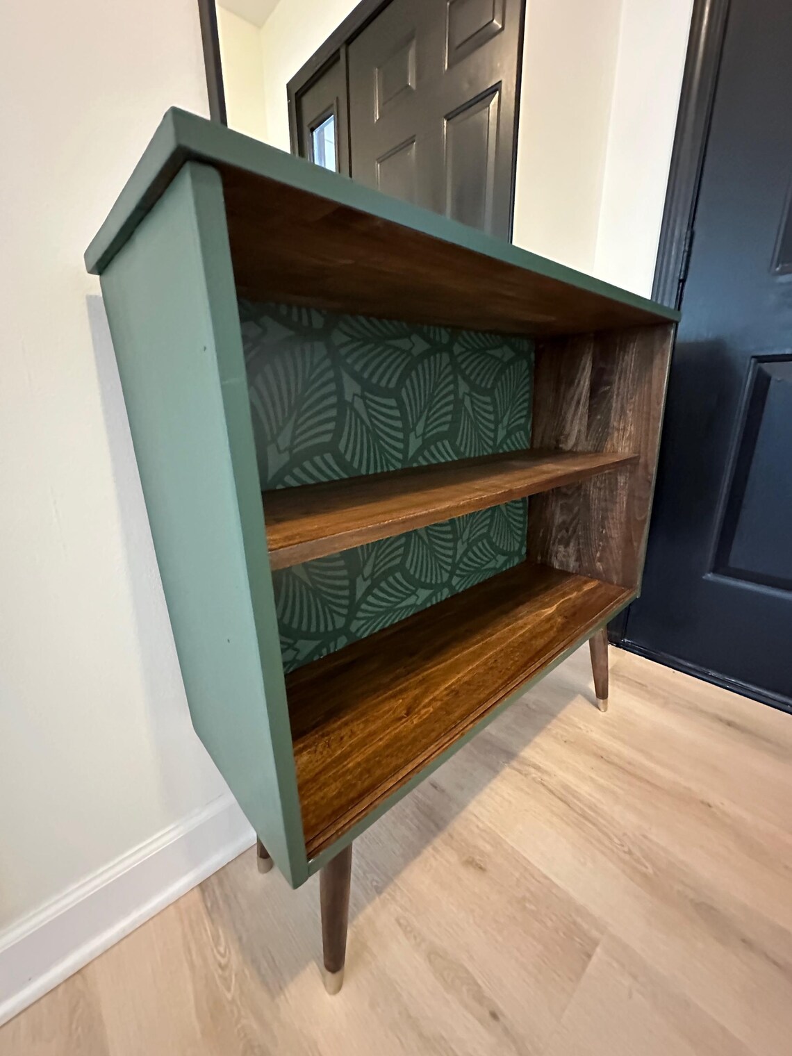 SOLD Refinished Vintage MCM Bookcase - Etsy