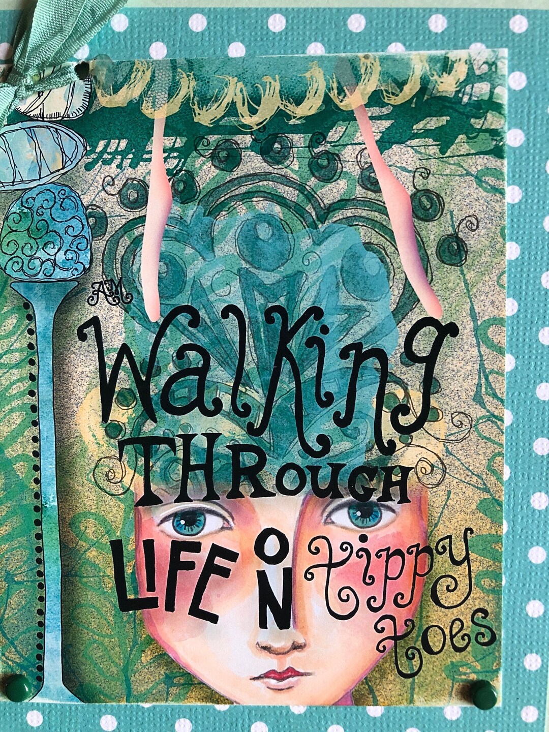 NEW Handmade Encouragement Card With Theme Life on Tippy Toes - Etsy