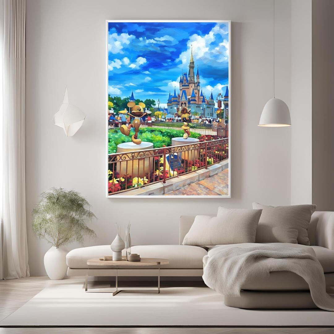 Disney World Magic Kingdom Castle, Disney World Print, Disney World ...