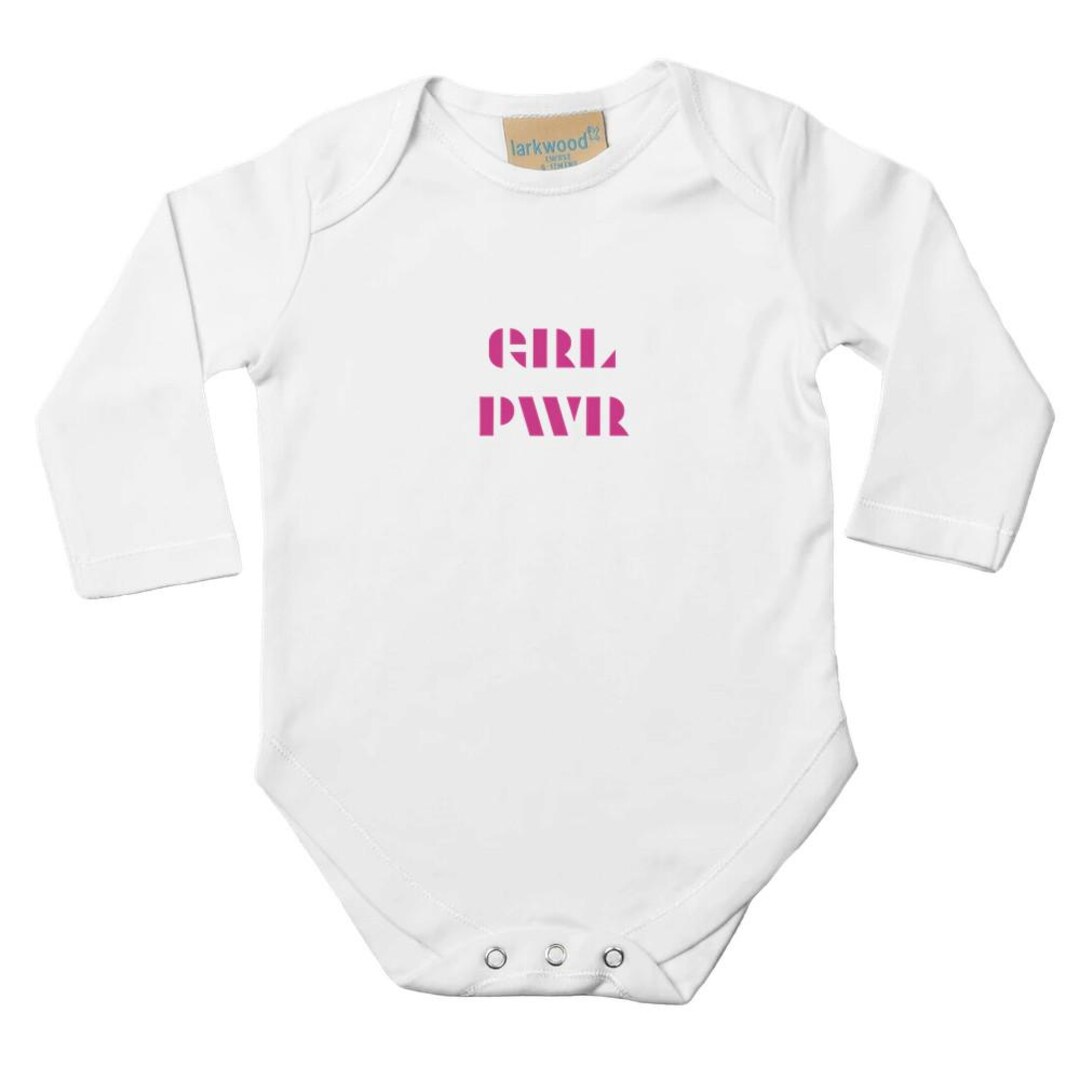 Girl Power Classic Baby Long Sleeve Bodysuit - Etsy