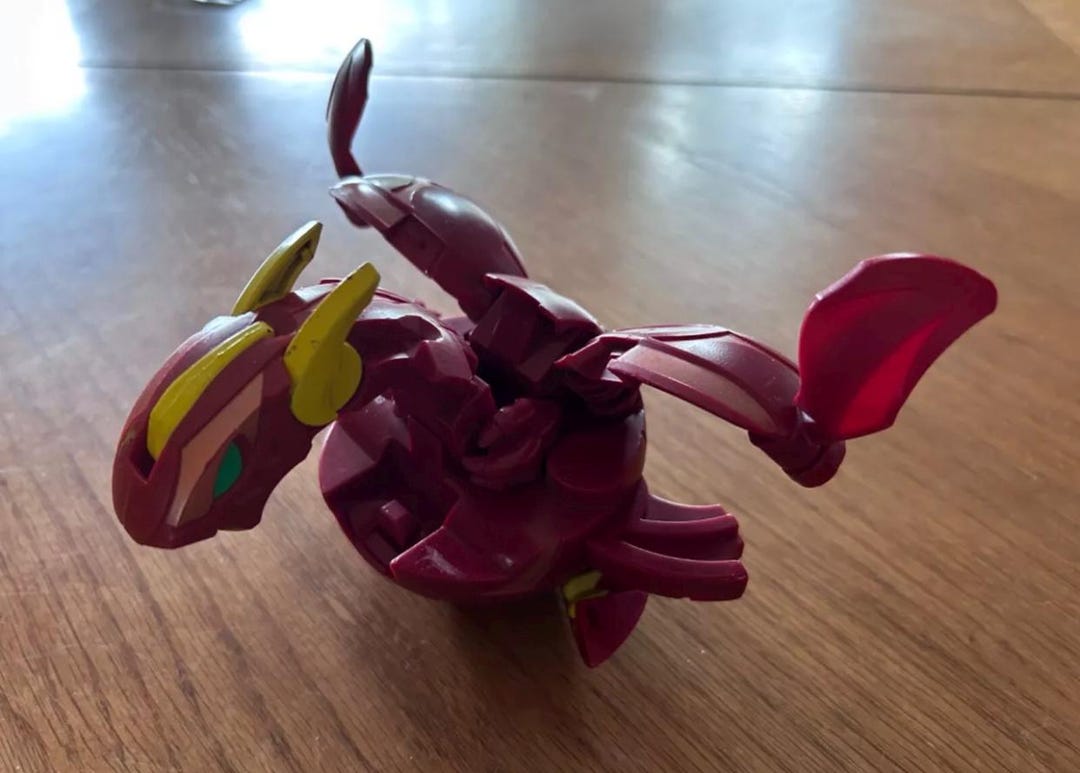 Bakugan DEKA Pyrus Neo Dragonoid 540G Red New Vestroia - Scuffed - Etsy