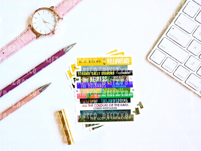 CUSTOMISABLE Book Spine Sticker - Custom Bookworm Sticker, Booktok ...