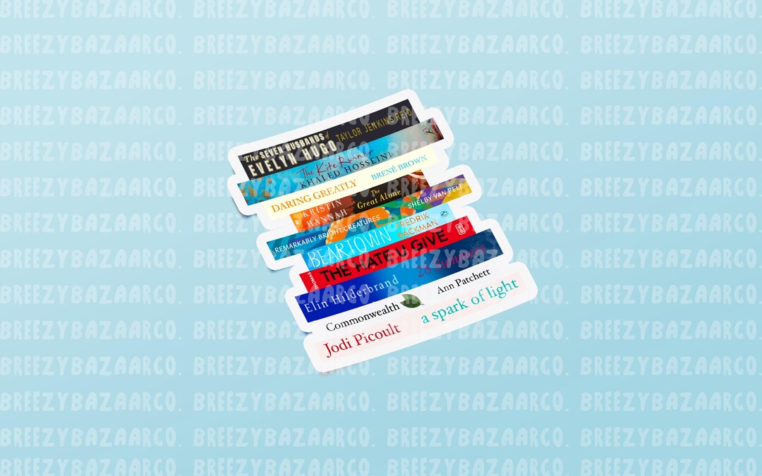 CUSTOMISABLE Book Spine Sticker - Custom Bookworm Sticker, Booktok ...