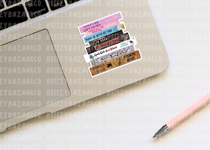 CUSTOMISABLE Book Spine Sticker - Custom Bookworm Sticker, Booktok ...