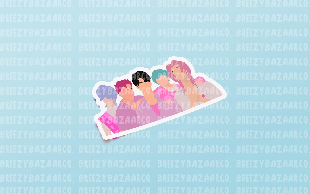 K-pop Boy Band Sticker: Glossy Vinyl Decal - Breezybazaarco - Etsy
