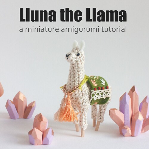 Mini Crochet Llama PDF Pattern Amigurumi Pattern for Tiny | Etsy