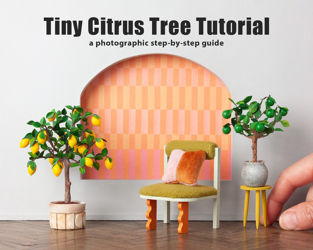 Miniature Lemon Tree Tutorial PDF Download for Mini Potted Citrus Plant ...
