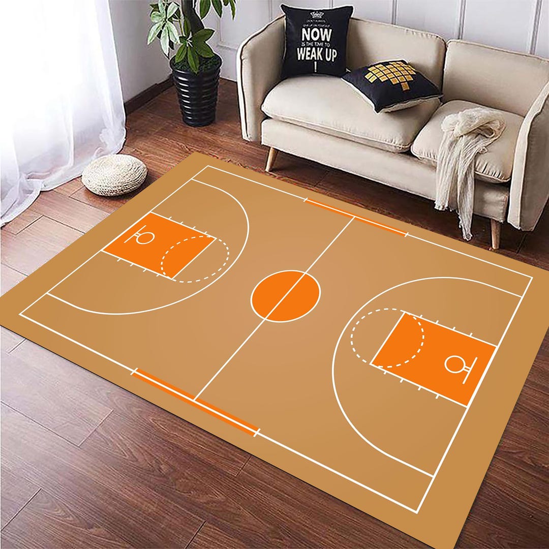 Basketball Court Rug, Perfect for Sports Enthusiasts, Create a Mini ...