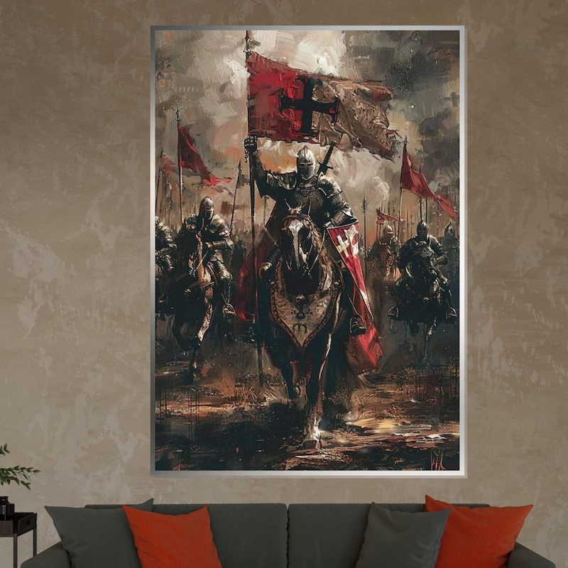 Medieval Knights Paintings - Etsy