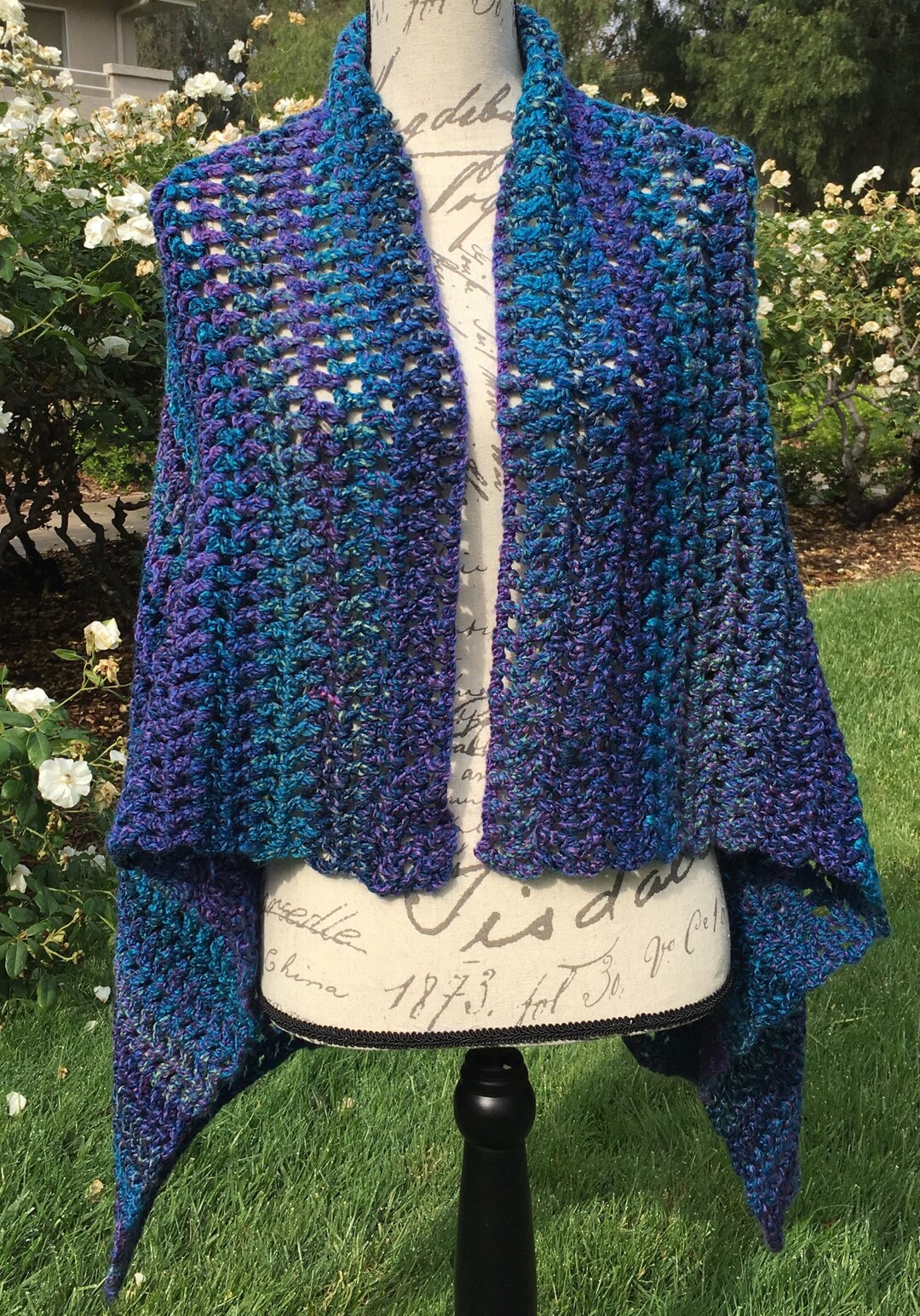 Wrap, Lap Blanket, Shawl, Crochet, Washable - Etsy