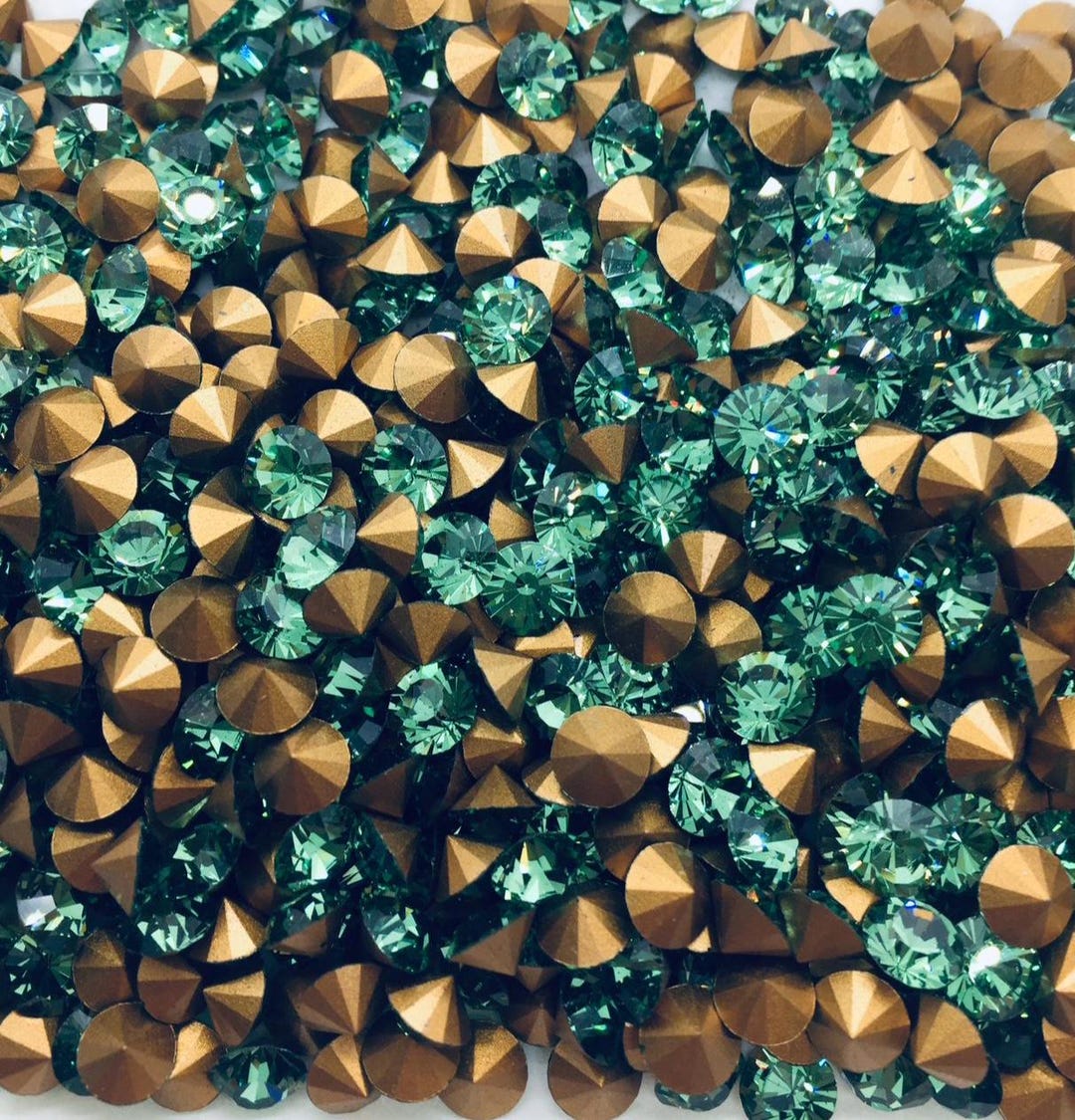 ERINITE Swarovski Crystal Chatons, Art #1012, Rhinestones in 3 Sizes in ...