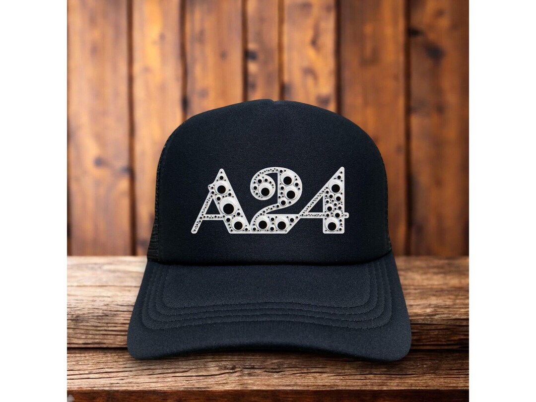 A24 Eyes Mens Trucker Hat All Black Snapback Midsommar Hereditary Movie ...