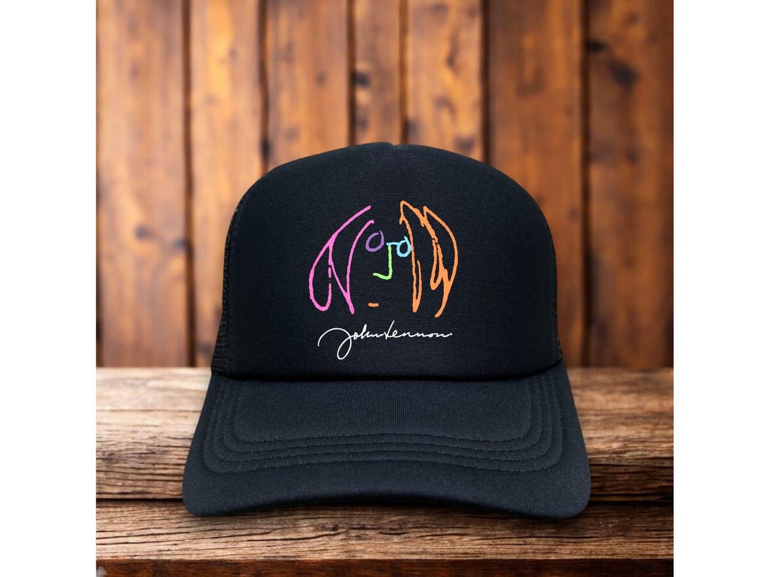 John Lennon Imagine Mens Trucker Hat Black 1971 Baseball Cap - Etsy
