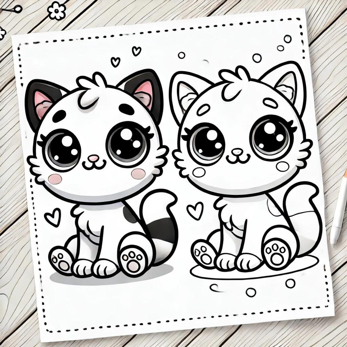 50 Fun and Adorable Animal Coloring Pages A4 PDF Printable for Kids - Etsy