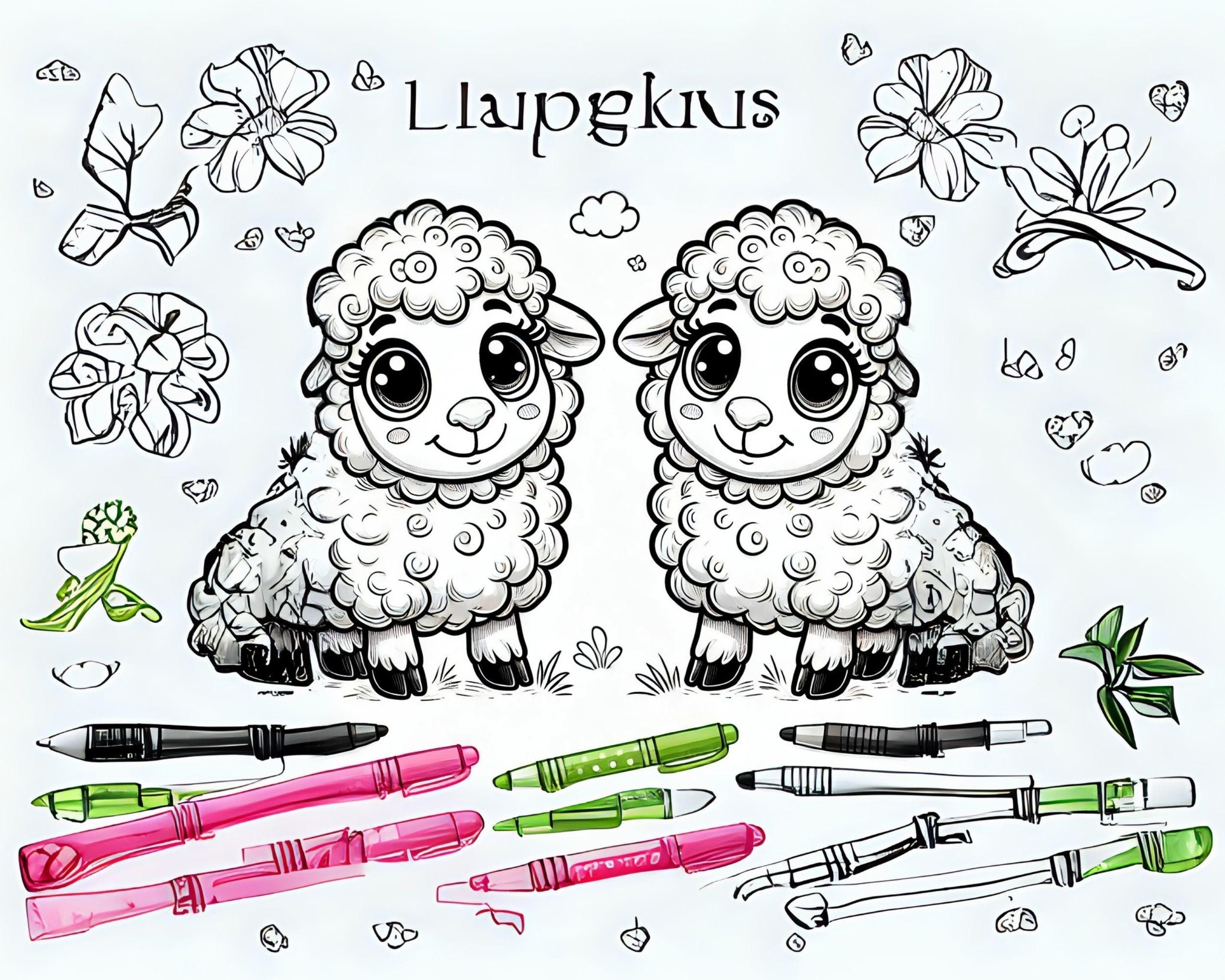 50 Fun and Adorable Animal Coloring Pages A4 PDF Printable for Kids - Etsy