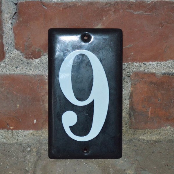 Enamel House Numbers - Etsy