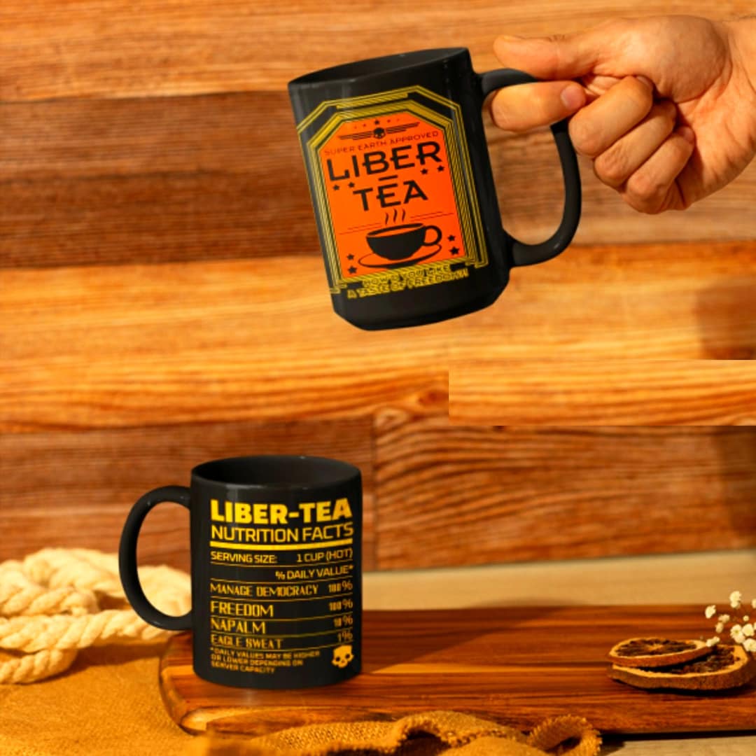 Liber-tea, Morning Cup of Liber-tea, Taste Democracy, Helldivers Black ...