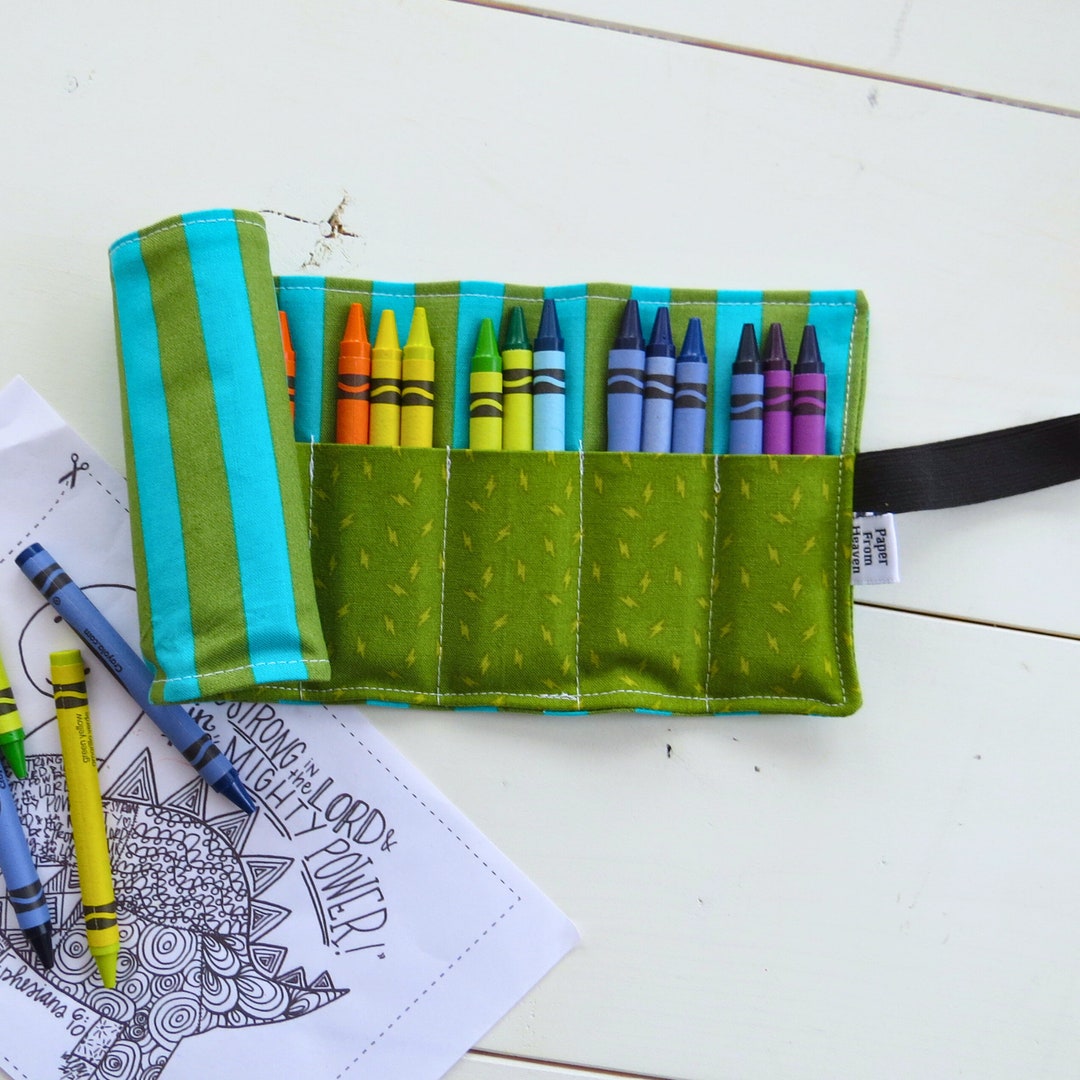 Montessori Teal Crayon Case - Busy Time Activity for Kids' Drawing Fun ...