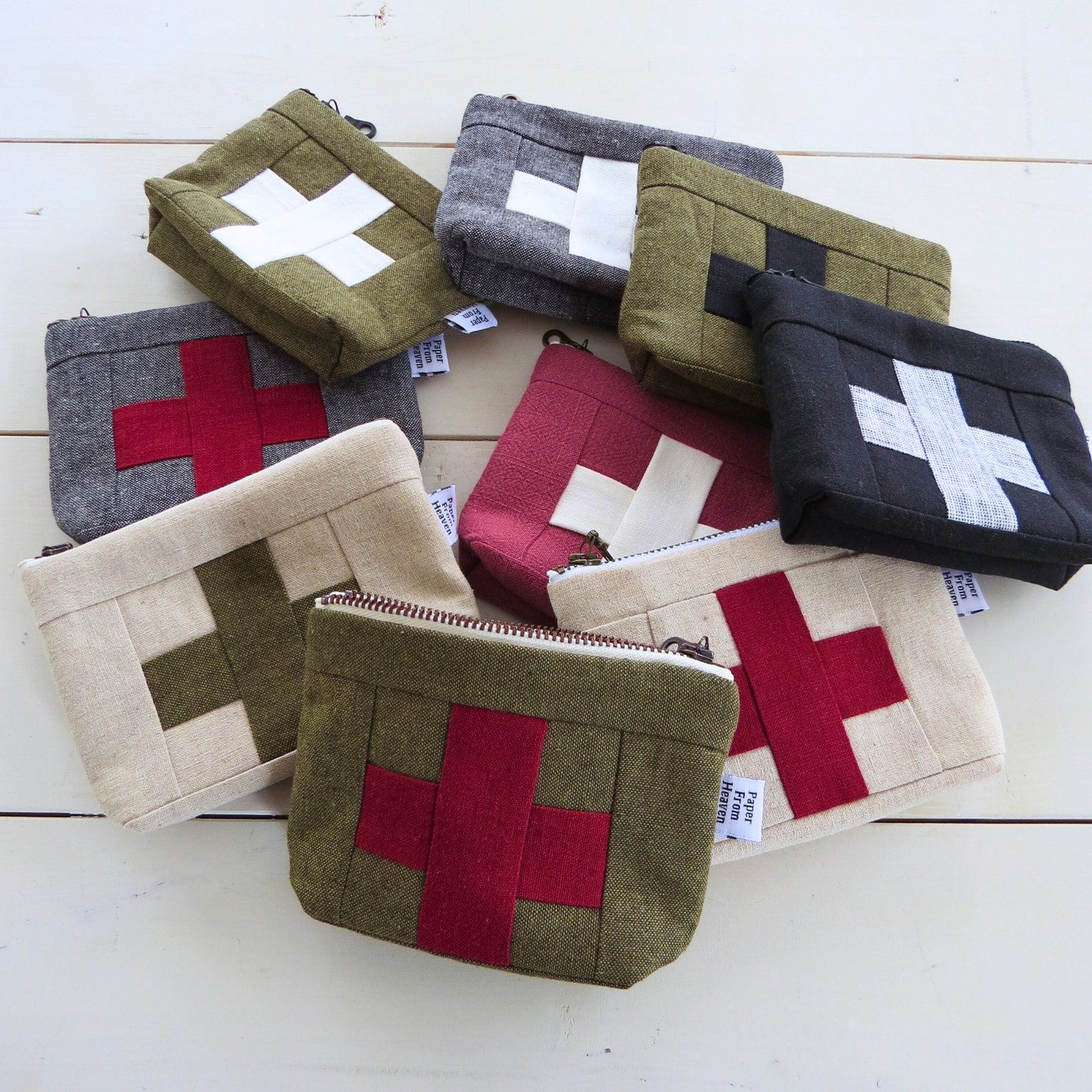 Red Cross Mini First Aid Pouch - Small Emergency Medical Kit With Swiss ...
