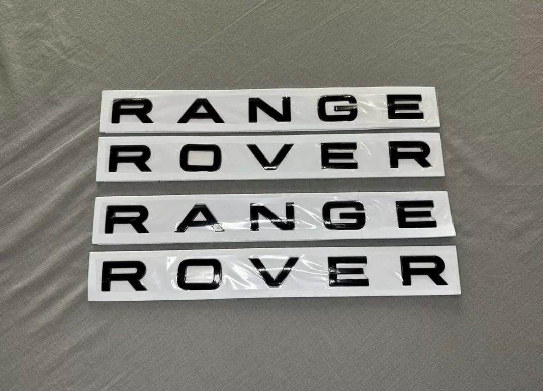 Range Rover Letters in Matt Black Front or Back Evoque Vogue Velar - Etsy