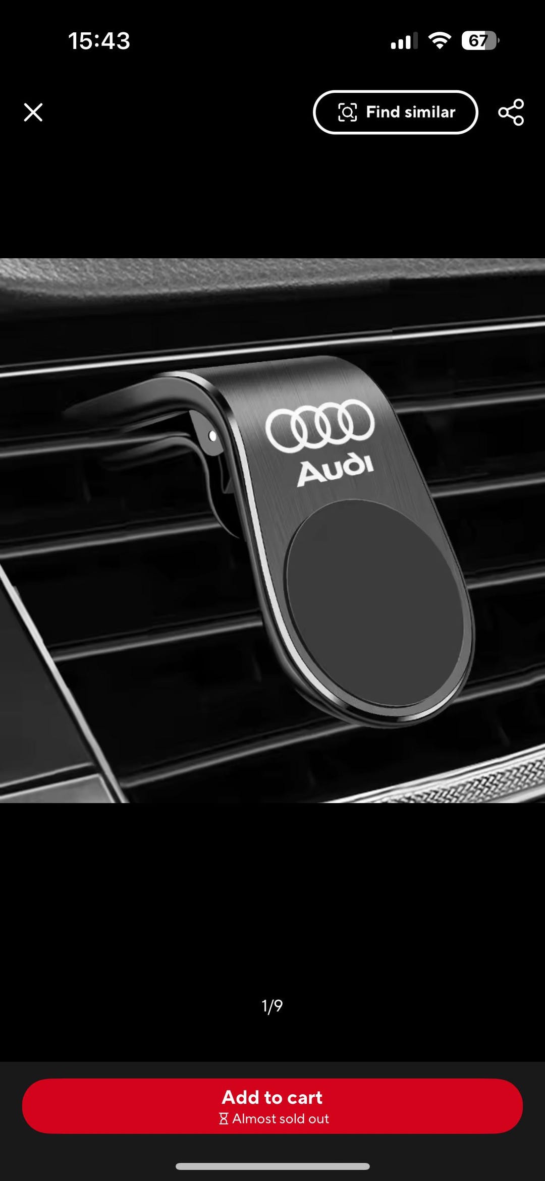 Magnetic Phone Holder Audi Universal - Etsy