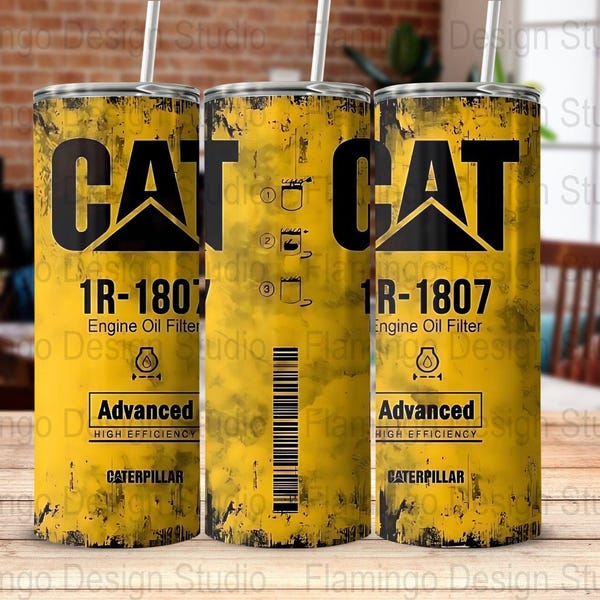 Cat Oil Filter Tumbler - Etsy