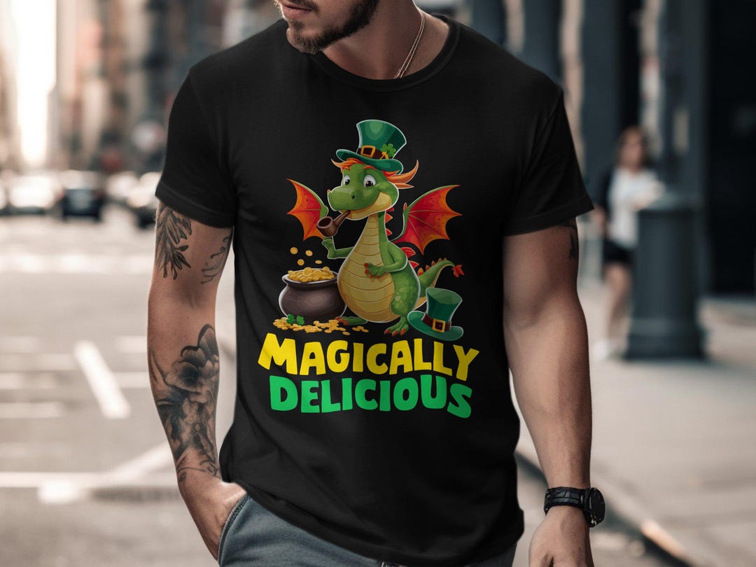 St Patricks Day Dragon Magically Delicious Graphic Digital Download ...