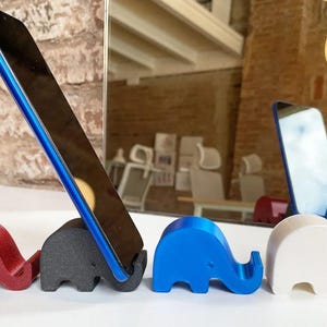 3D Printed Elephant Phone Stand - Etsy