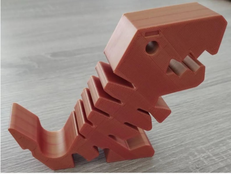 3D Printed Dinosaur Phone Stand - Etsy
