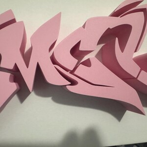 3D Printed Graffiti Raw Print on Canvas - Etsy