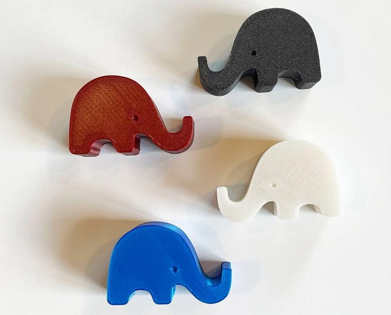3D Printed Elephant Phone Stand - Etsy