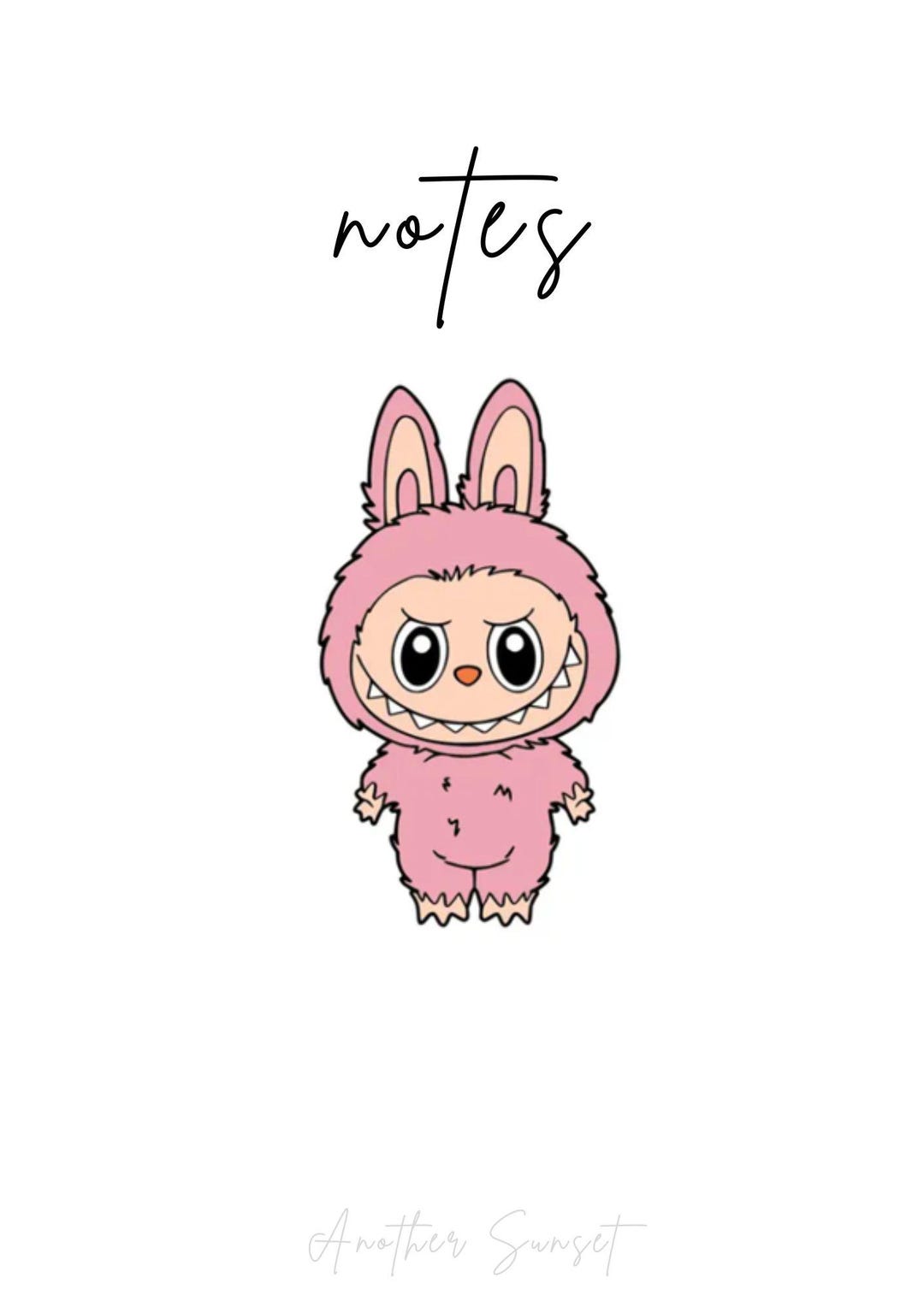 30 Labubu Lychee Berry Notes, Labubu Doll Template, Notes, Writing ...