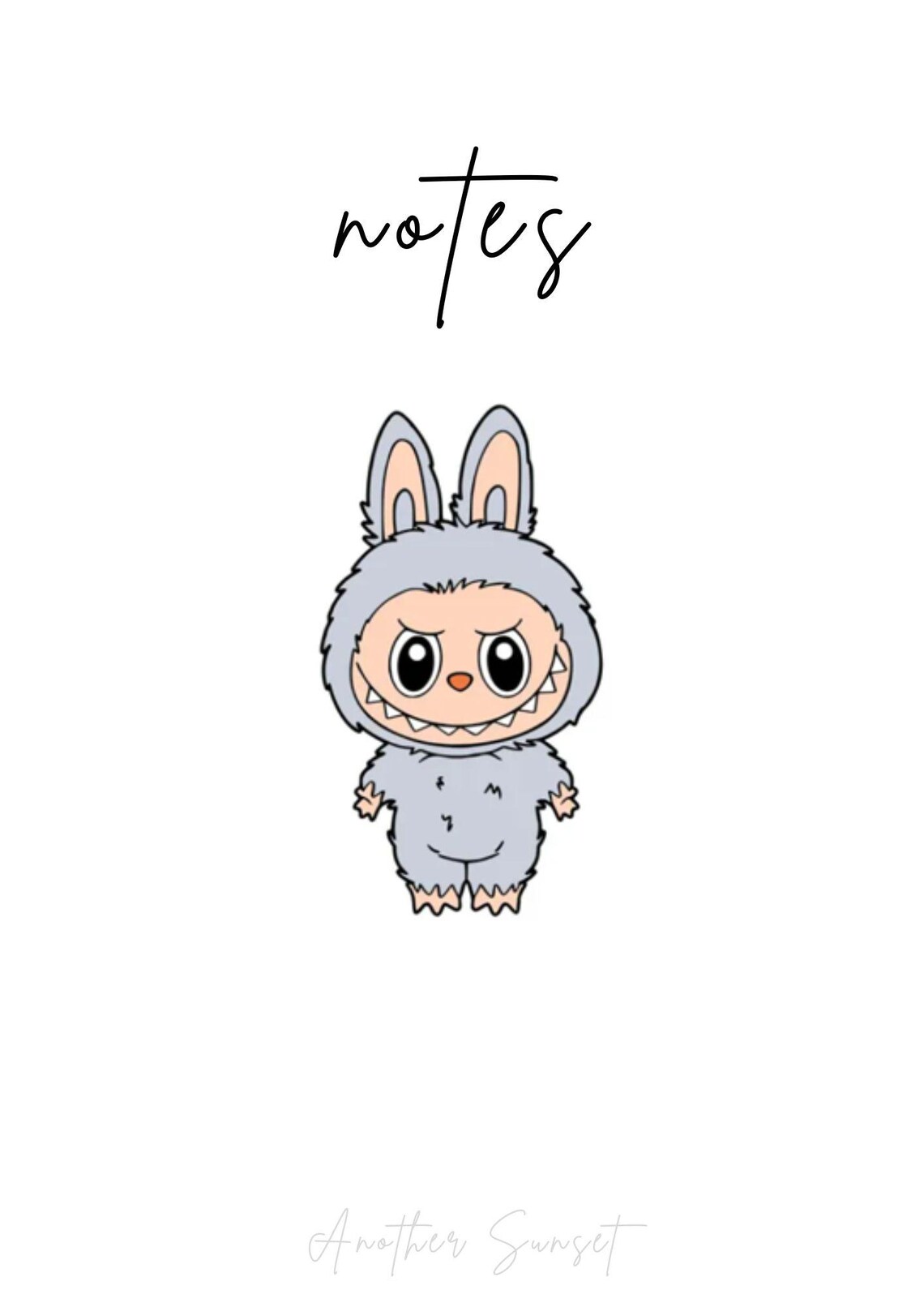 30 Labubu Sea Salt Coconut Notes, Labubu Doll Template, Notes, Writing ...