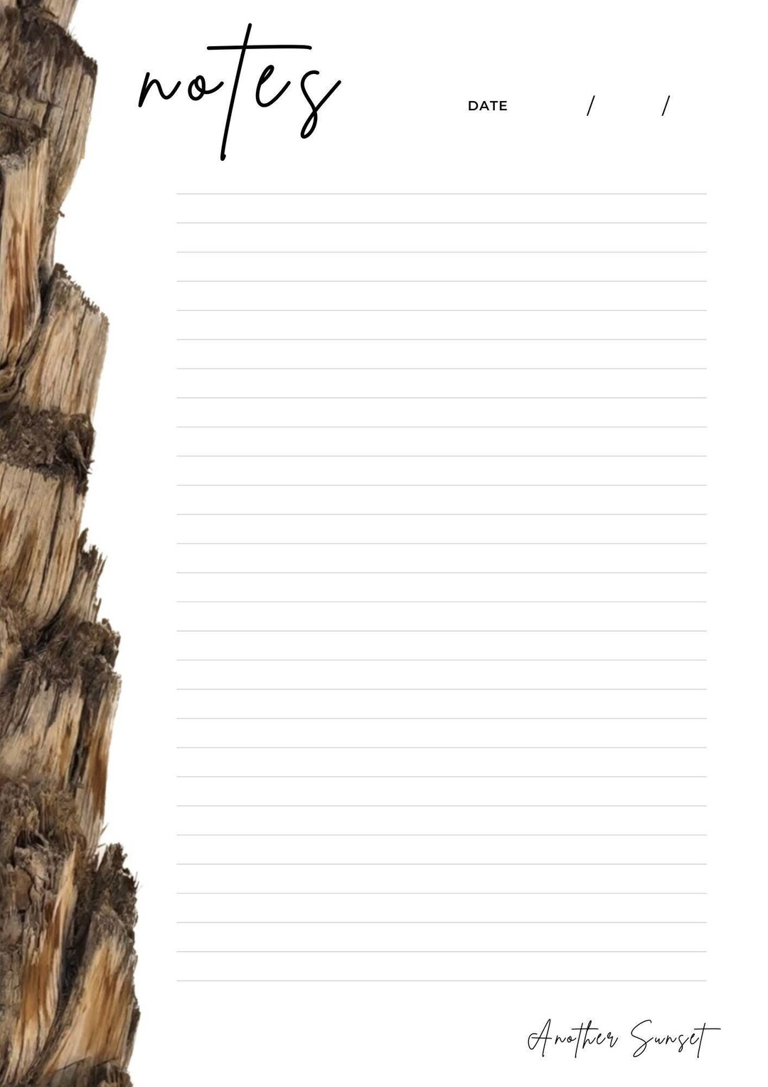 30 Notes Pages, Printable Notes Template, Notes Taking, Writing ...