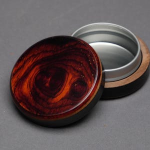 Small Pocket-sized Pill Box, Wood and Steel - Etsy