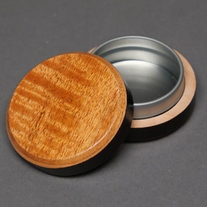 Small Pocket-sized Pill Box, Wood and Steel - Etsy