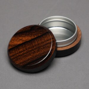 Small Pocket-sized Pill Box, Wood and Steel - Etsy