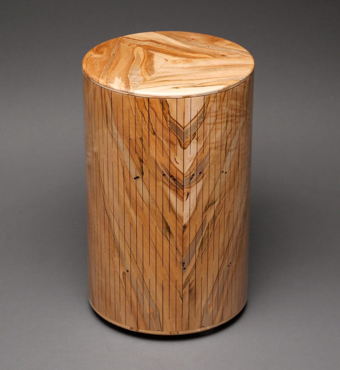 Handmade Modern Cremation Urn: Ambrosia Maple Cylindrical Memorial - Etsy