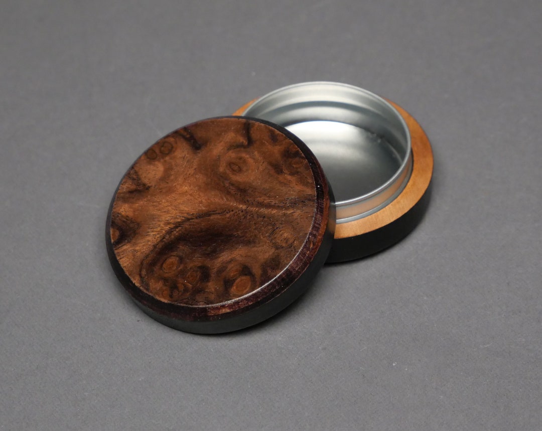 Small Pocket-sized Pill Box, Wood and Steel - Etsy