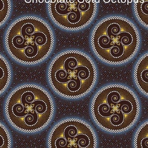 3 Cats Shweshwe Brown & Black 100% Cotton Fabric for Quilting ...