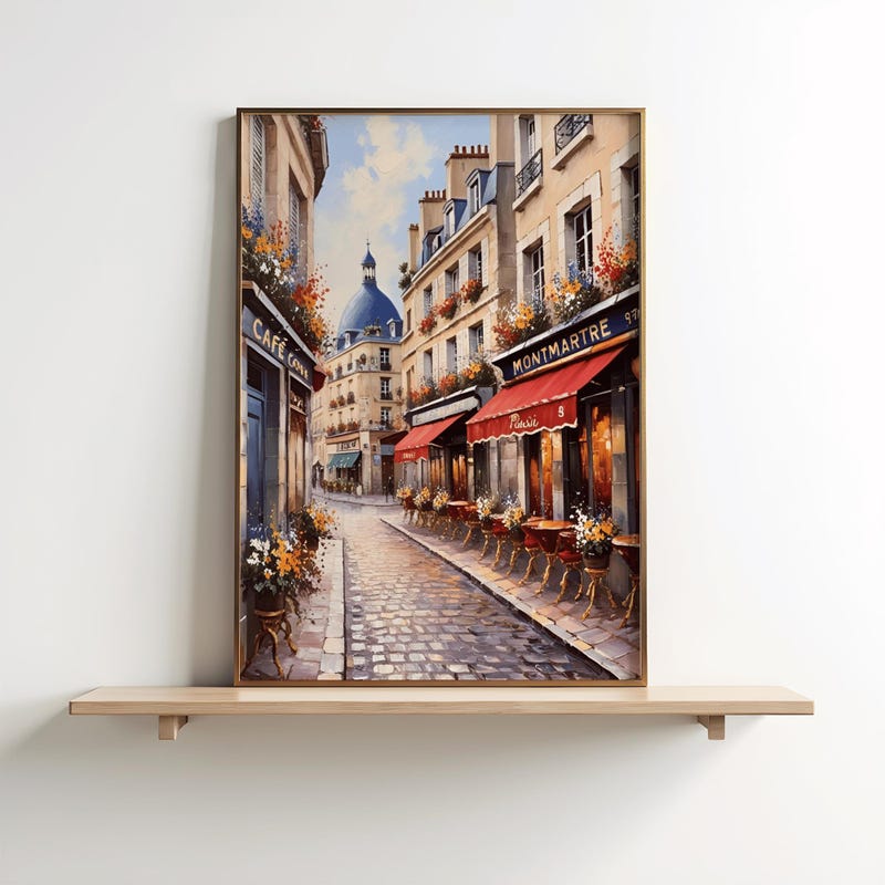 French Cafe Art Autumn - Etsy