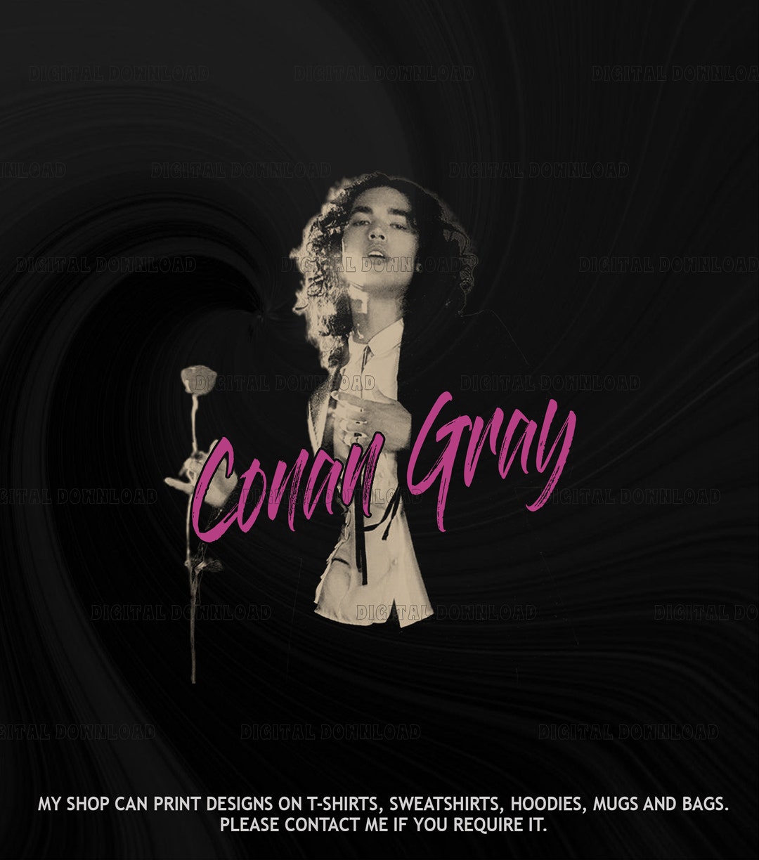 Conan PNG, Conan Music Gray Vintage Superache Album PNG, Conan Fan Gray ...
