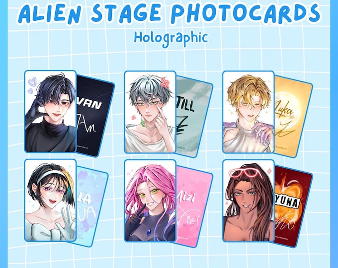 Alien Stage Holographic Photocards and Photocard File - Etsy