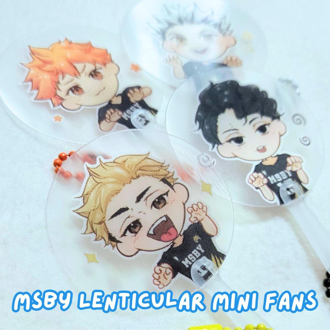 MSBY Mini Lenticular Fan Keychains Haikyuu - Etsy
