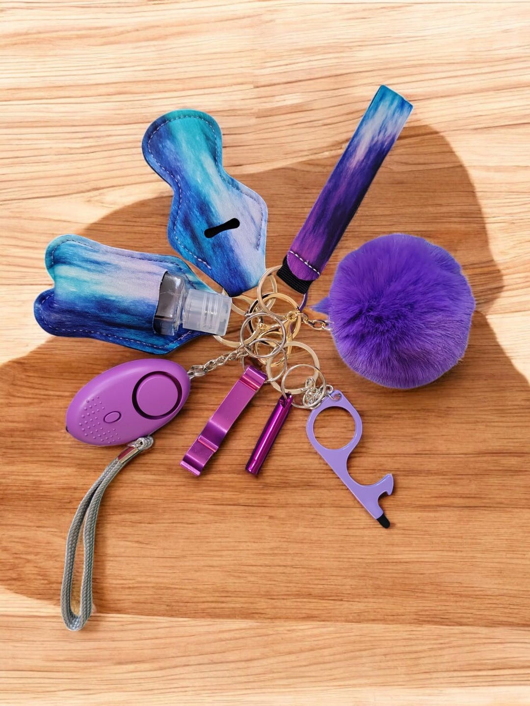 RAIN SAFETY KEYCHAINS Set 8 Pcs Utility Keychain, Protection Keychain ...