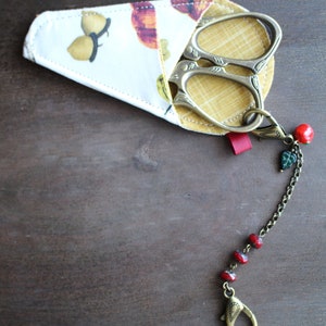 Squirrel Embroidery Scissors Cute Forest Animal Vintage Style Quilting ...