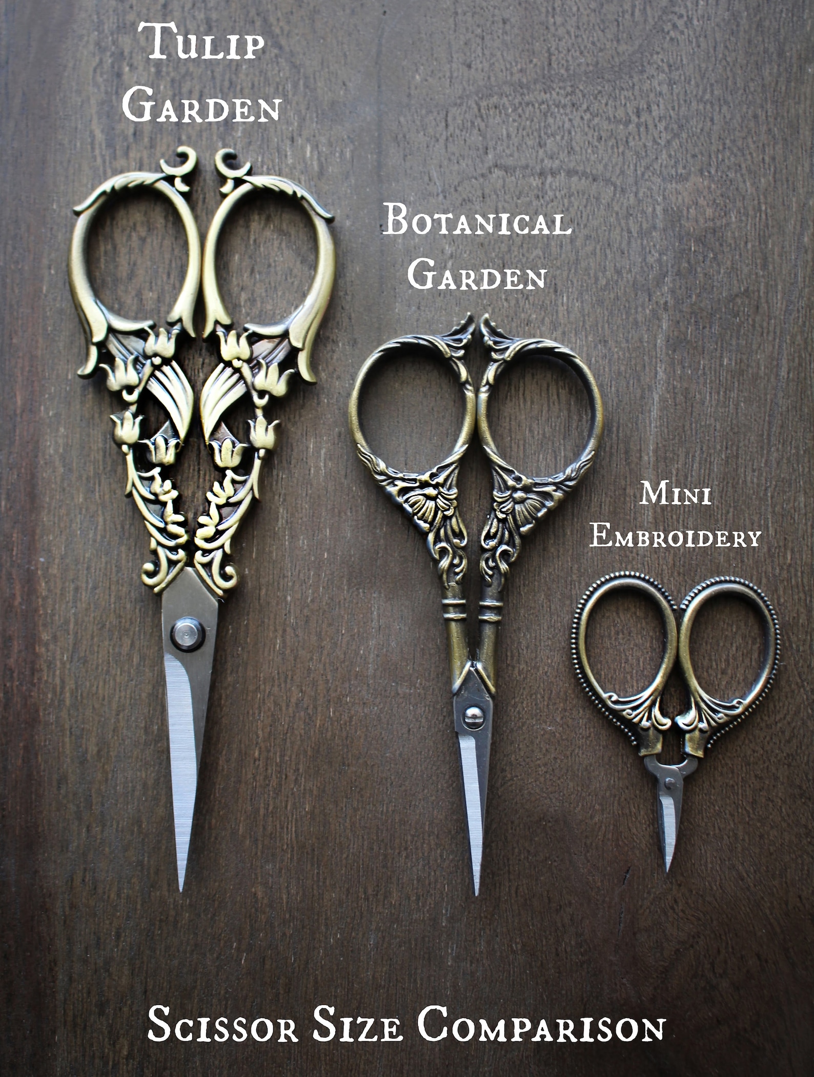 Botanical Garden Embroidery Scissors Vintage Style Quilting Scissors in ...